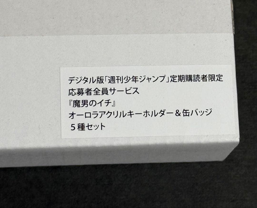 魔男のイチ 応募者全員サービス オーロラアクリルキーホルダー 缶バッジ 全5種