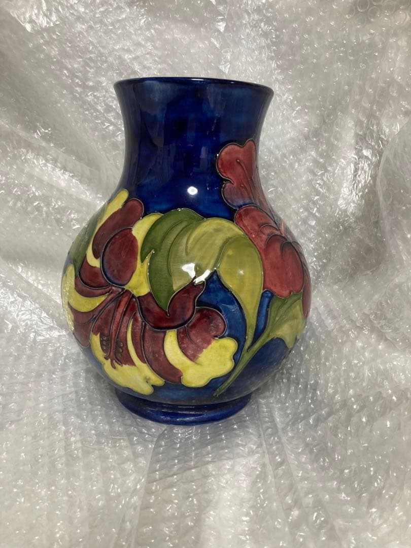 moorcroft イングランド英国王室御用達アールヌーヴォーフラワーベース
