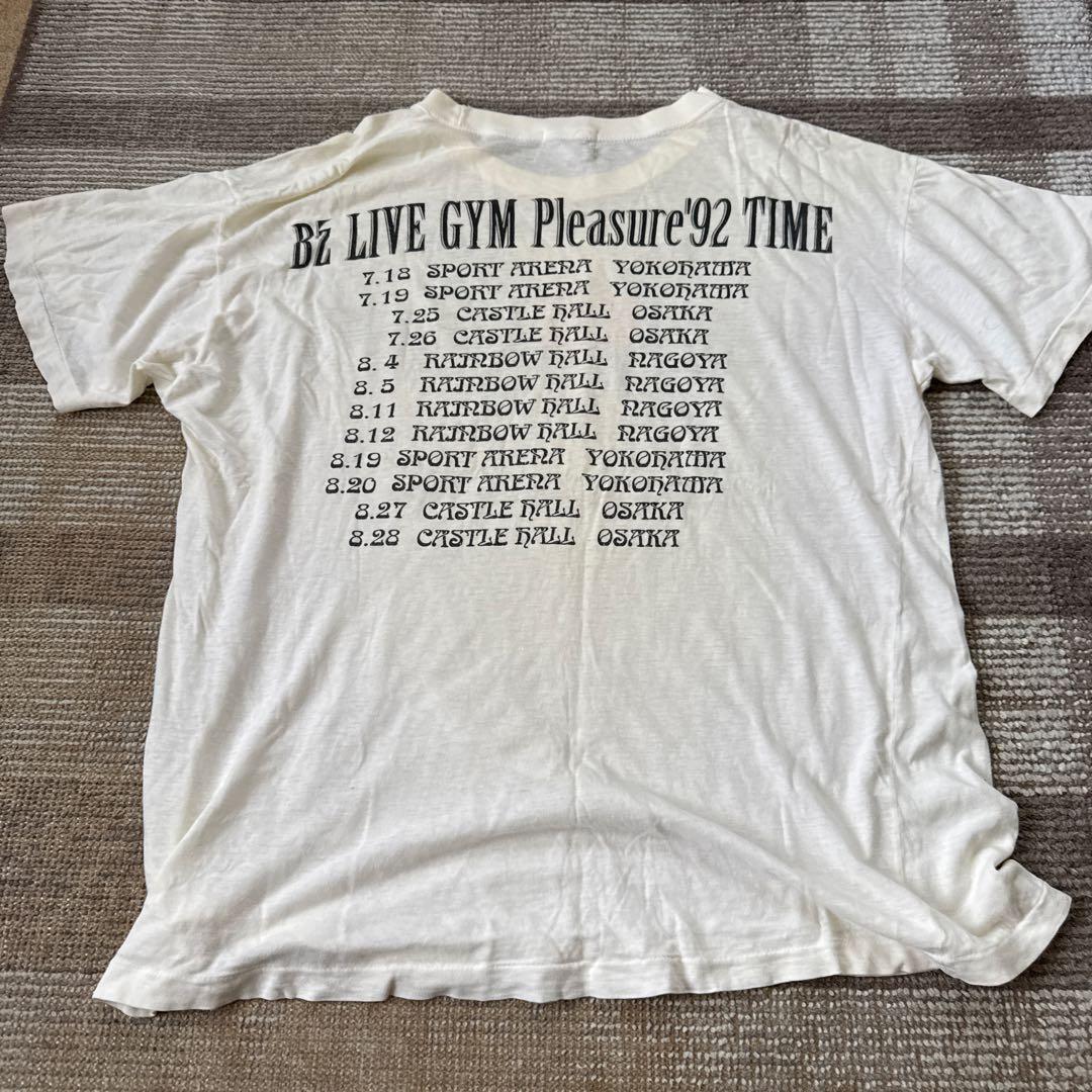 B'z LIVE GYM Pleasure'92 Tシャツ　白