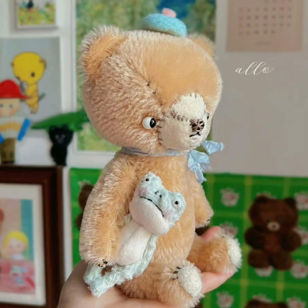 優しいくまちゃん テディベア 海外作家様 ぬいぐるみ ハンドメイド 熊