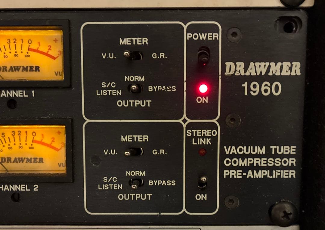 Drawmer 1960 真空管マイクプリ/ DI / コンプレッサー