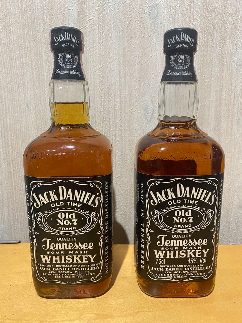 ジャックダニエル オールドボトル ウイスキー 750ml 2本セット 箱無し