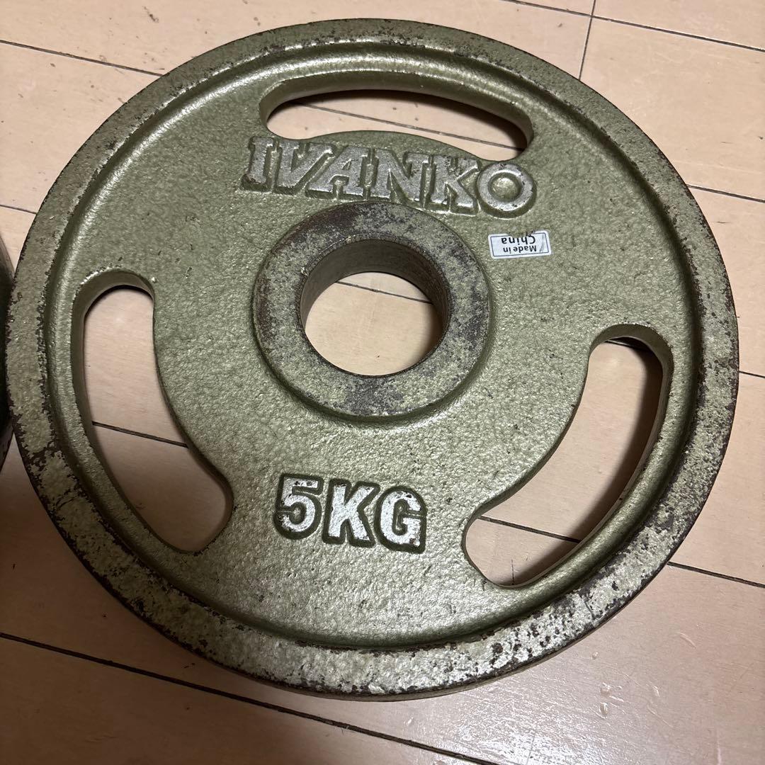 IVANKO 50mmダンベルプレート 5KG 2枚