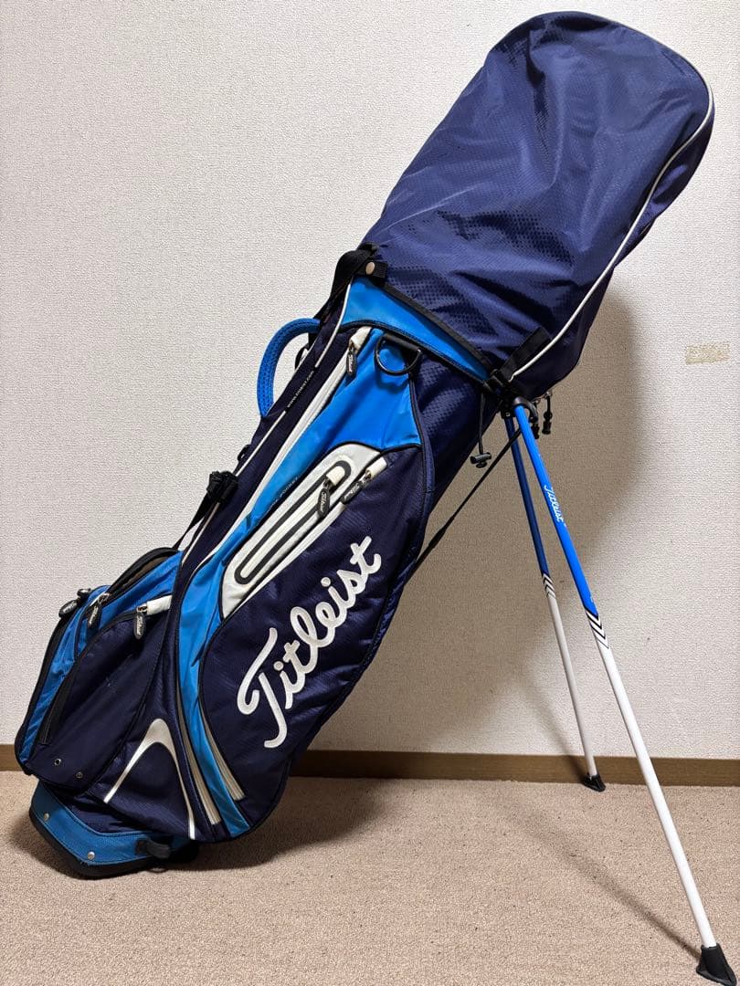 Titleist スタンド ダブルショルダーゴルフバッグ ネイビー/ブルー