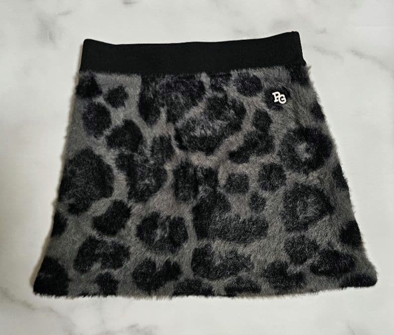 【PEARLY GATES】 レオパード柄セーター&スカート(セットアップ)