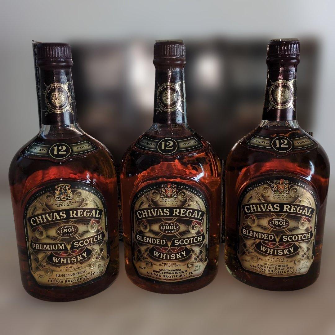 【1000ml×3本！】CHIVAS REGAL シーバスリーガル12年　未開栓
