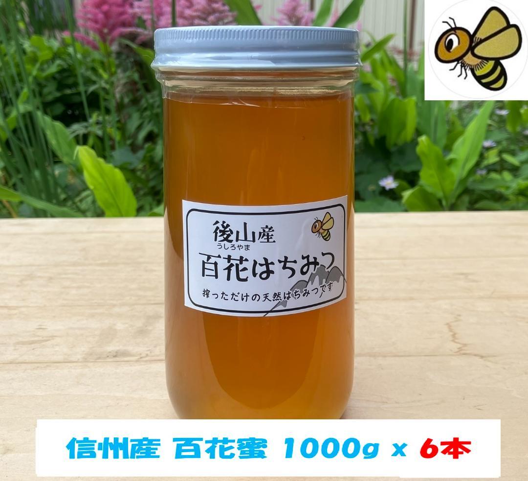 【koperu】 国産蜂蜜 百花蜜 1000g 6本 はちみつ