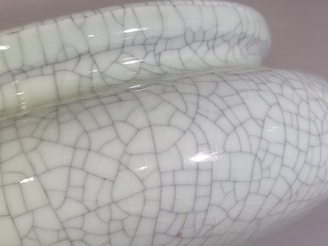 中国美術 哥釉 大香炉 時代物 DT337