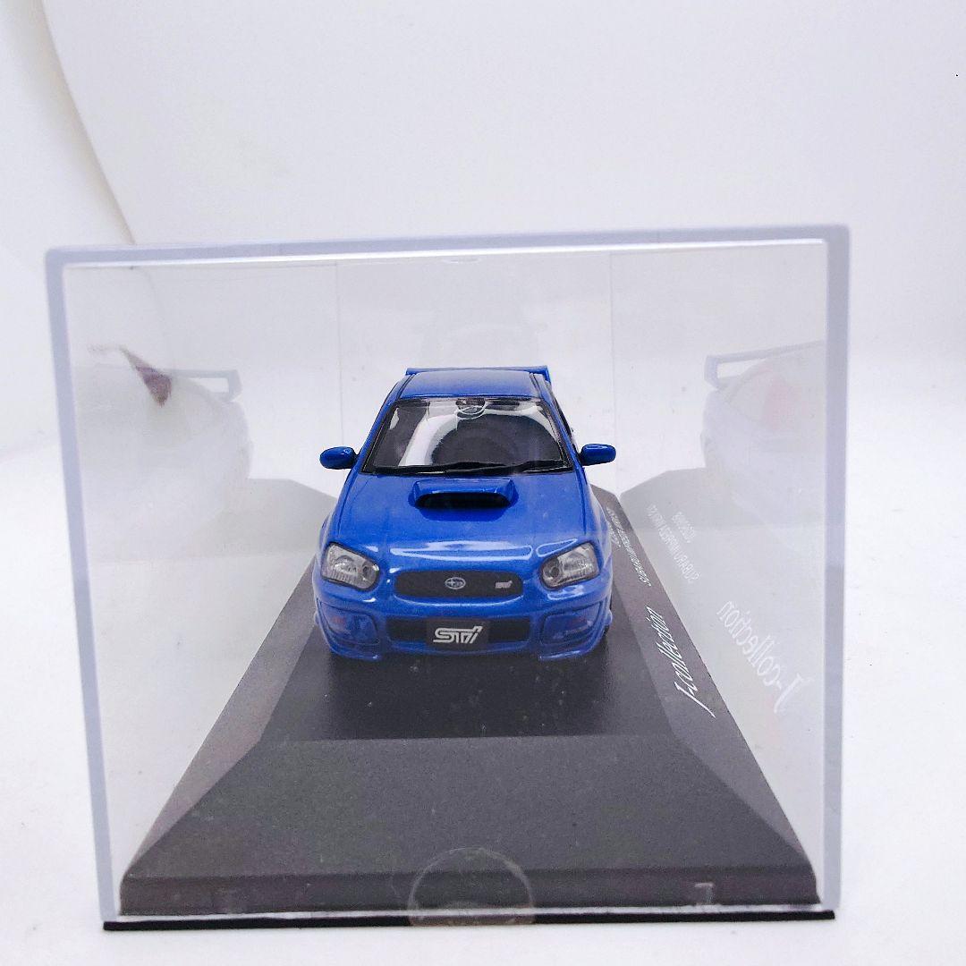 京商 Jコレクション インプレッサ WRX 1/43 ミニカー GDB ブルー