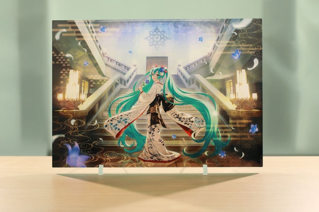 冬木小袖 初音ミク A3高精彩アクリルパネル 企画：東京国立博物館・大日本印刷製