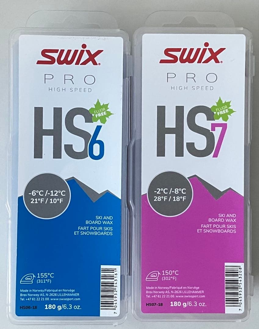 SWIX HS6 HS7 2個セット‼️ スノボー WAX スキー wax