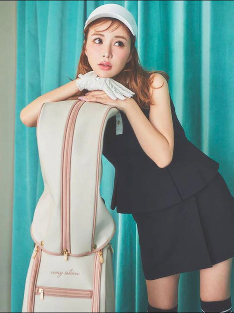 【格安】eimy golf setup ツイードペプラム　セットアップ【完売品】