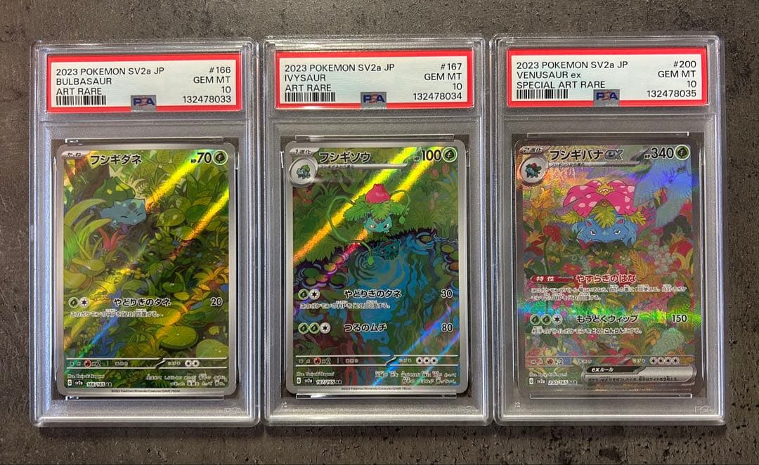 【PSA10 連番】　フシギダネ　フシギソウ　フシギバナ　151　GEMMINT