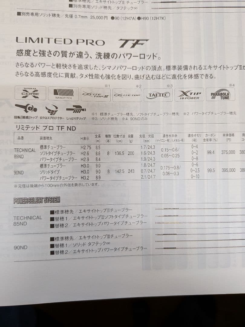 さ*ー様 シマノ鮎竿 リミテッドプロ TF テクニカル85ND
