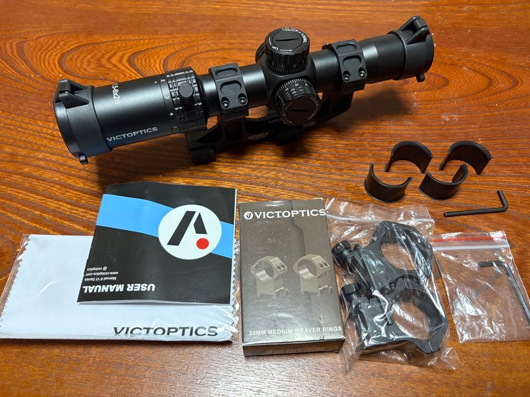 VICTOPTICS S4 1.5-6x28 ライフルスコープ＋ハイマウント