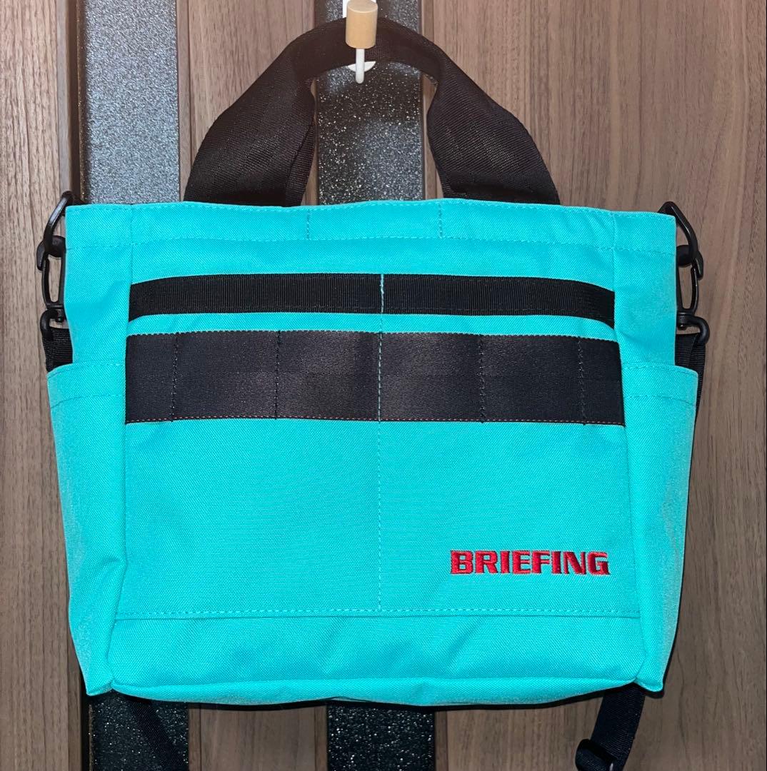 【極美品】BRIEFING ラウンドバッグ ホリデー ミントブルー