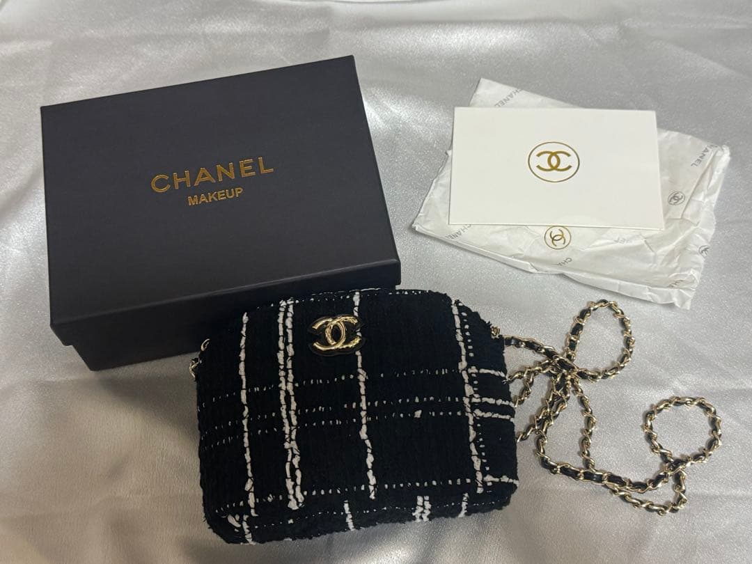 CHANEL ショルダーバッグ　シャネル　ツイード　ノベルティ
