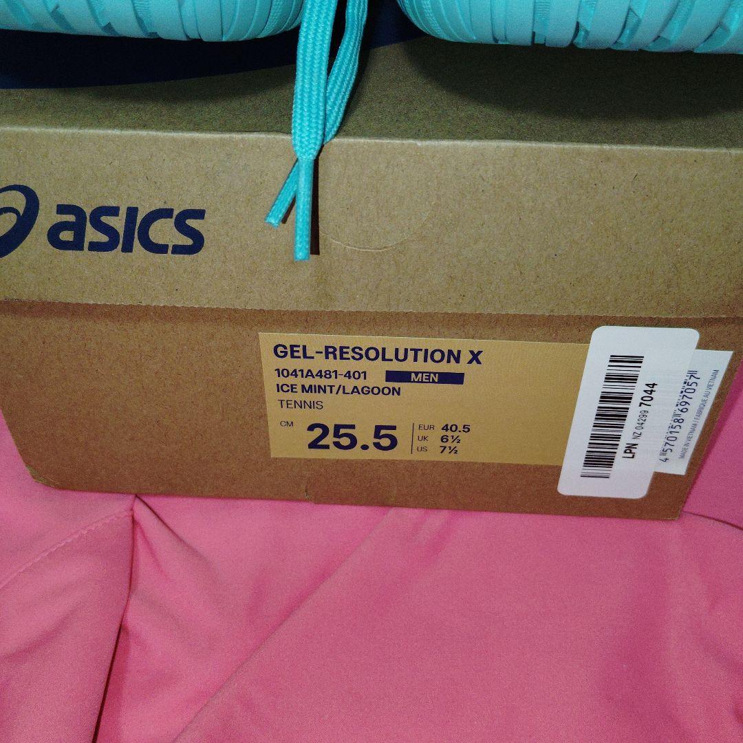 美品asics GEL-RESOLUTION X 25.5 2Eオールコート用