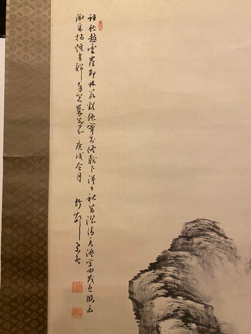 肉筆 真作 掛け軸・書画立軸. 骨董品 共箱