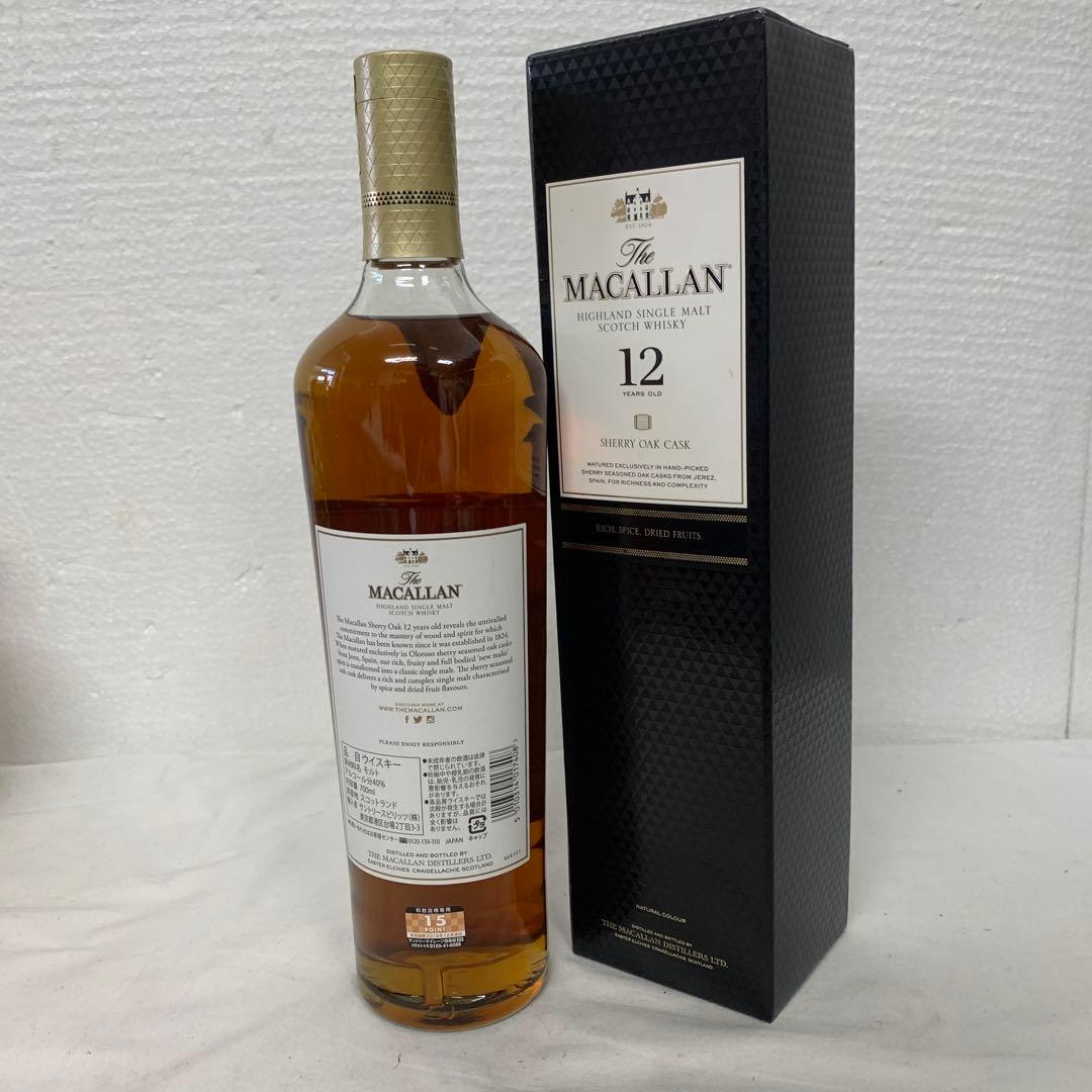 MACALLAN マッカラン12年シェリーオークカスク700ml 40% 箱付
