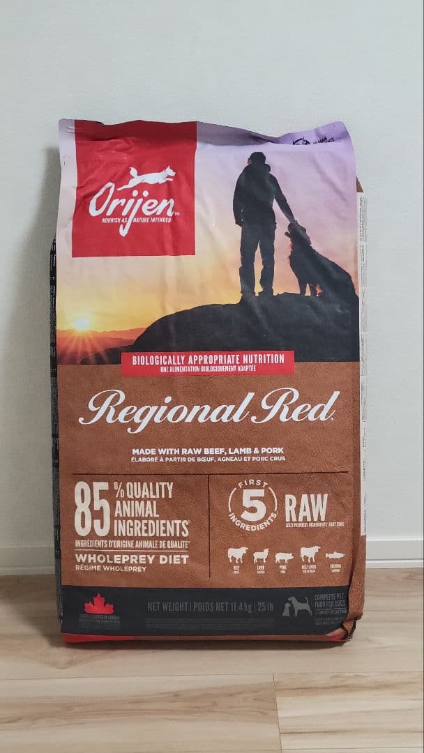 Orijen Regional Red ドッグフード 11.4kg(25lb)