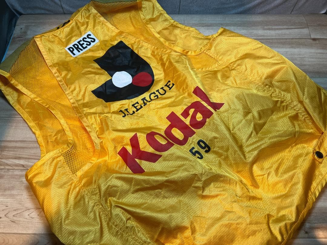 希少・珍品 Jリーグ プレス用ビブス 1993年 /Kodak・Mizuno