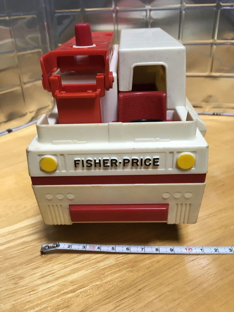 【希少品】Fisher-Price RESCUE 消防車 1974年製おもちゃ