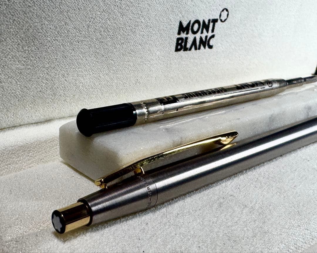 【極美品】MONT BLANC 1970S シルバーボールペン スリムライン
