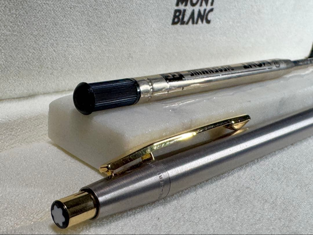 【極美品】MONT BLANC 1970S シルバーボールペン スリムライン