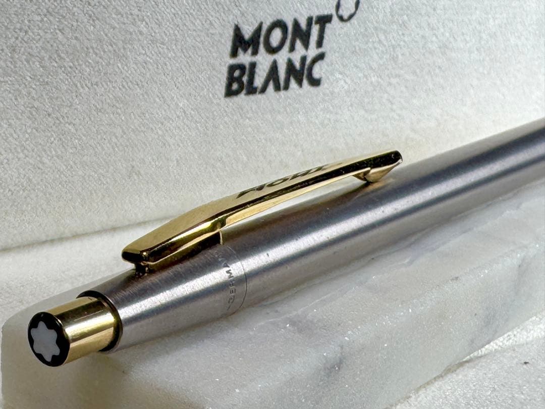 【極美品】MONT BLANC 1970S シルバーボールペン スリムライン