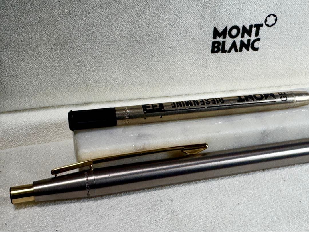 【極美品】MONT BLANC 1970S シルバーボールペン スリムライン