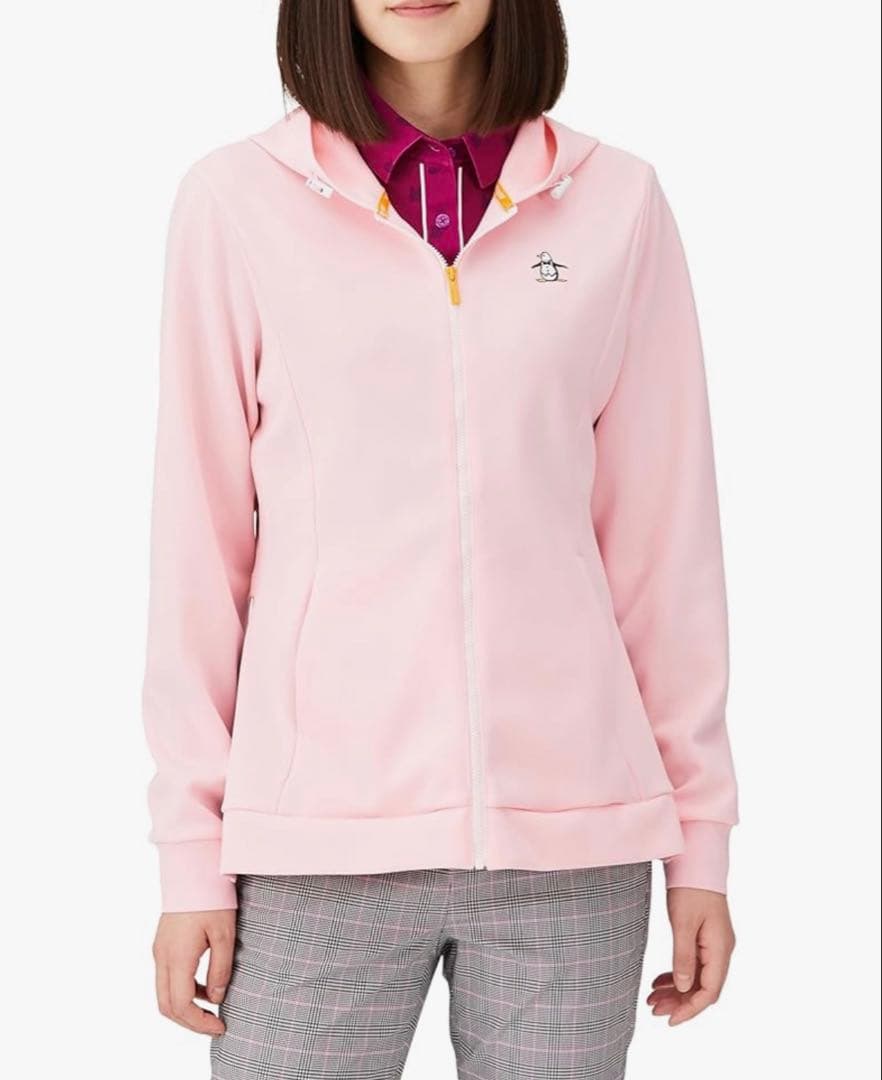 新品 munsingwear 吸汗ストレッチフルジップフレアパーカー