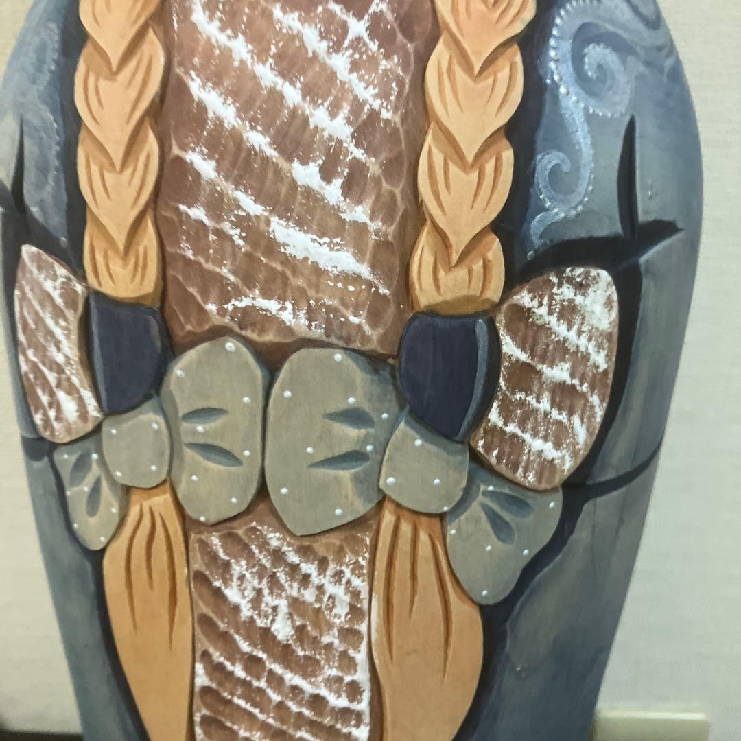 ロシア　大きな木製人形　雪精