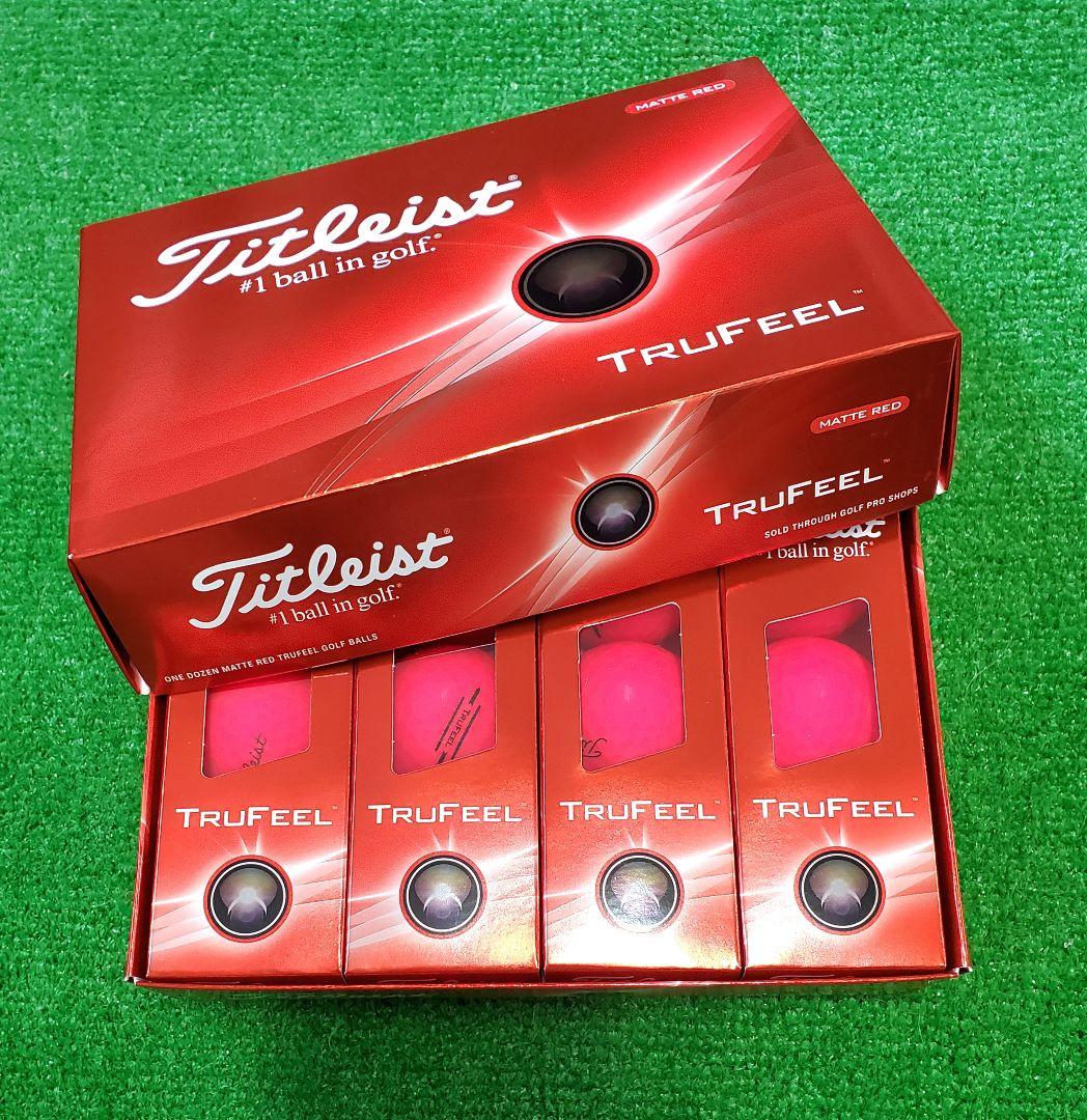 【入手困難】新品 TitleistTRUFEEL トゥルーフィールマッドレッド