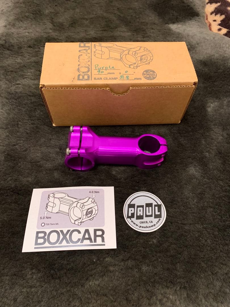 PAUL BOXCAR STEM 90mm×0° パープル