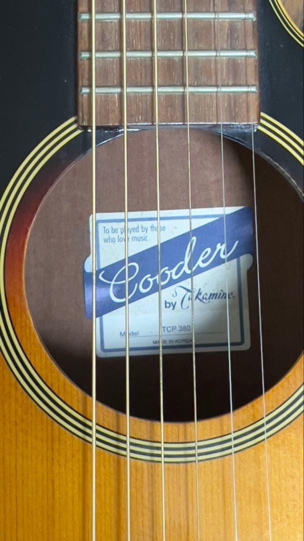 Cooder（クーダー）　TCP-380 エレアコ　Takamine