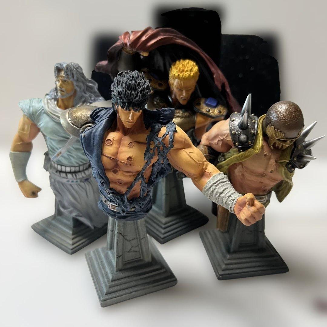 海洋堂　北斗の拳　胸像フィギュア四兄弟まとめ(ジャンク)