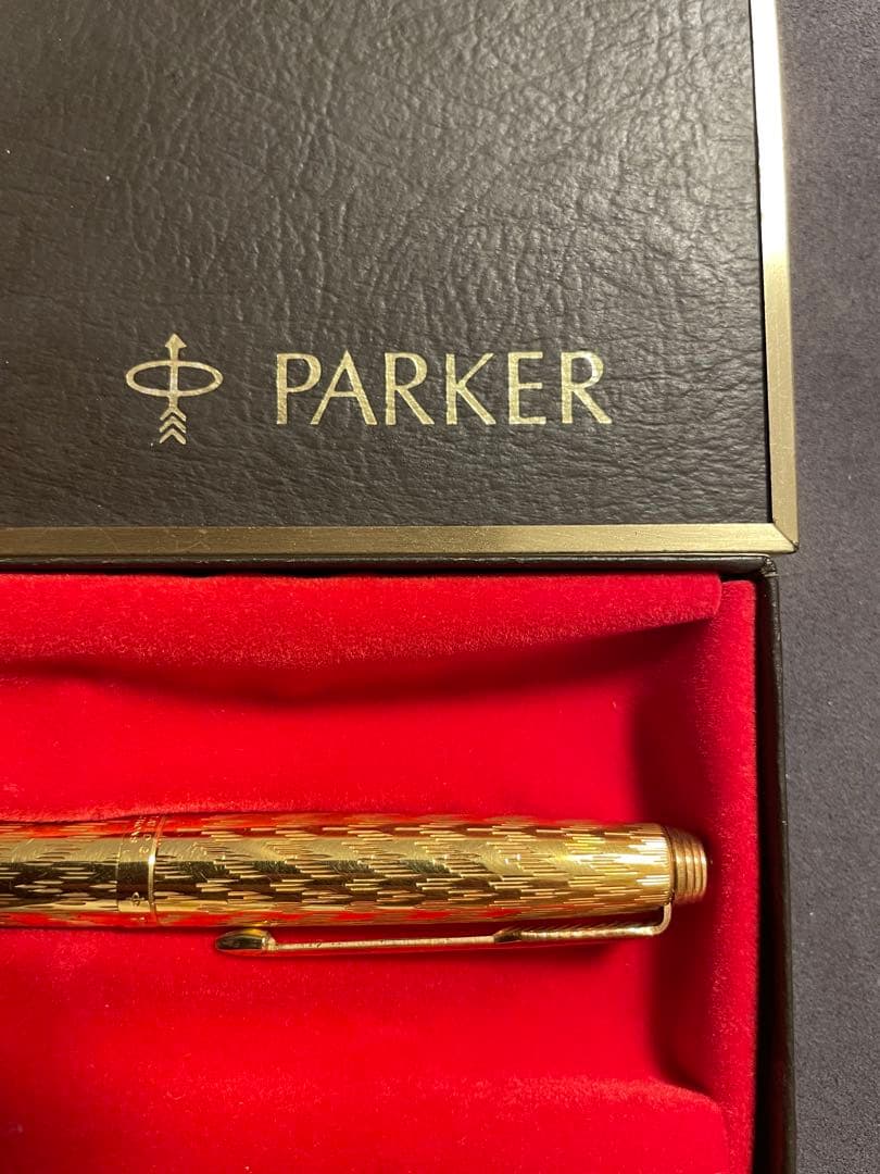 Parker 万年筆 ゴールド 専用ケース付き　K14