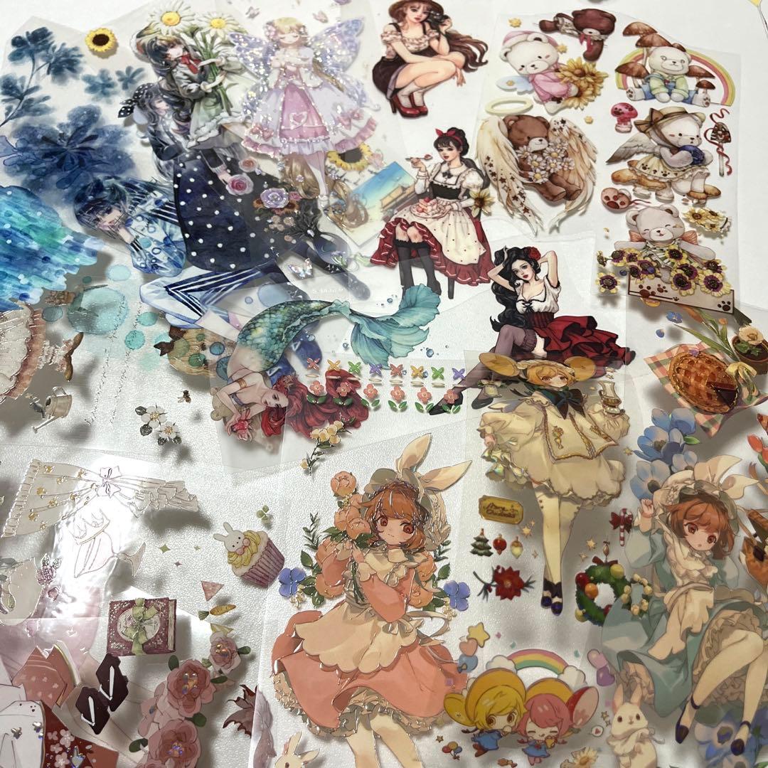 ⑧海外　PETテープ　切り売り　まとめて　コラージュケース付き　マスキングテープ