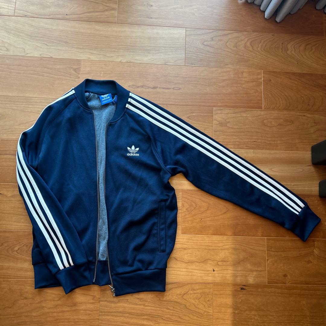 adidas ジャージ上下セット ネイビー サイズO