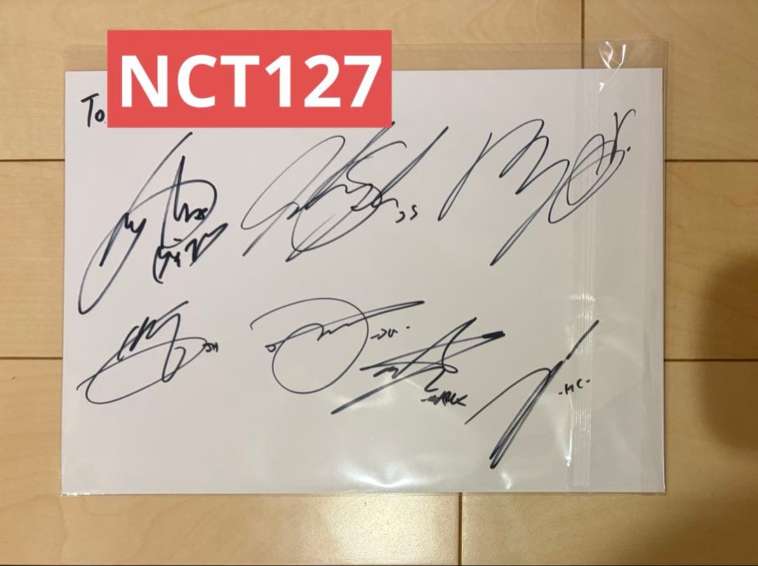 NCT127 直筆サイン　WALKリリイベ　イリチル　全員サイン会　サイン