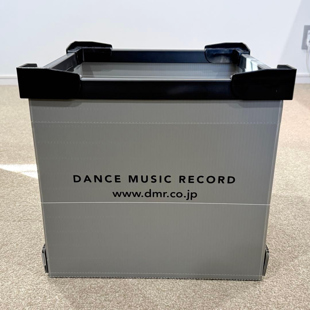 DMR レコードコンテナ■グレー3個セット■DANCE MUSIC RECORD