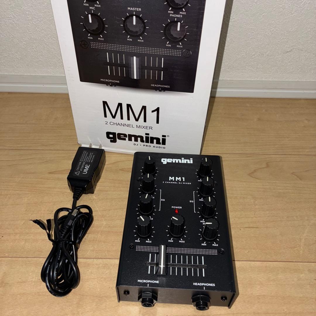 【美品】GEMINI DJ ミキサー ポータブル 2ch MM1
