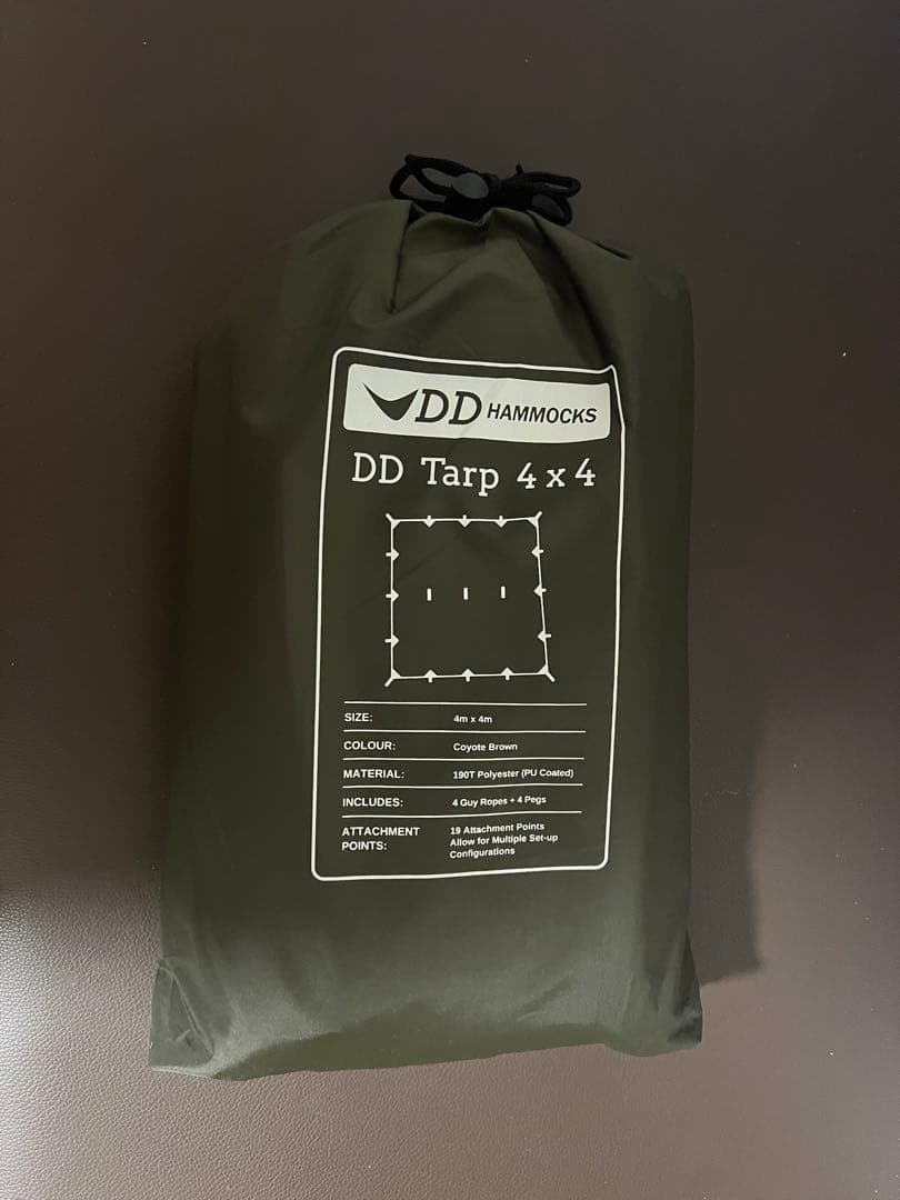 DD Tarp 4x4m コヨーテブラウン((新品未使用)