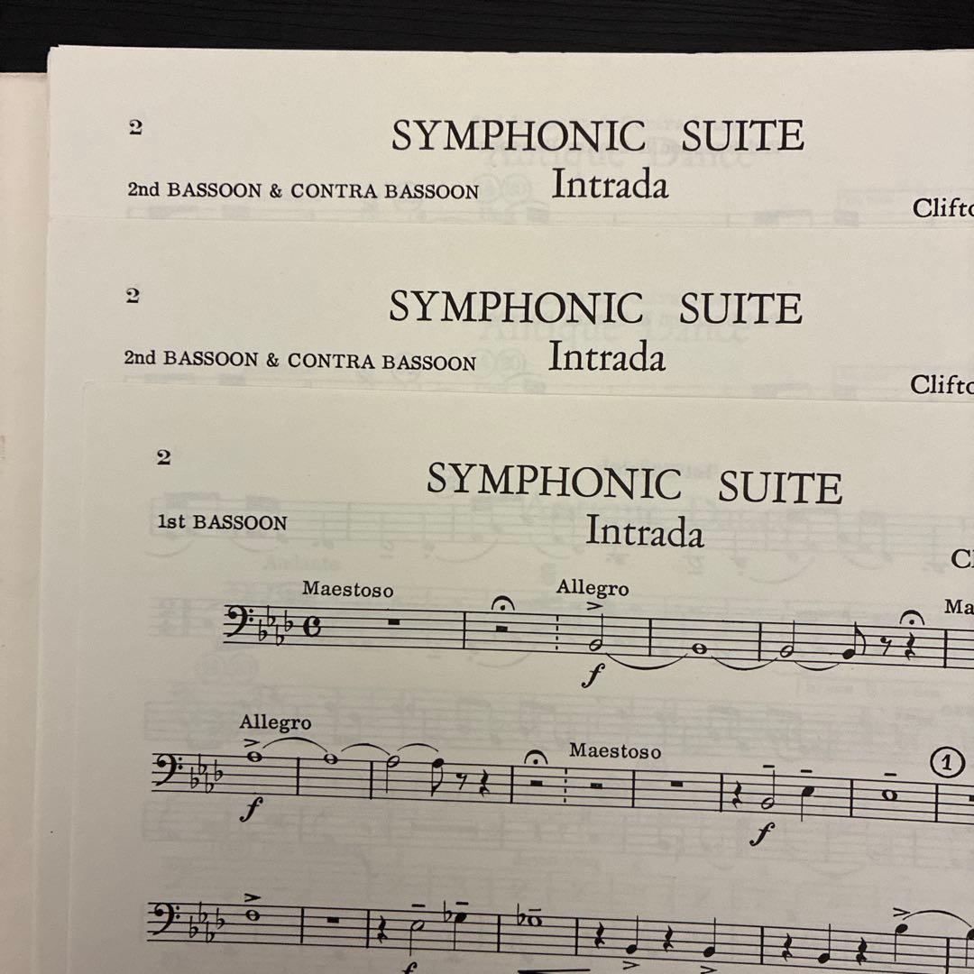 SYMPHONIC SUITE 吹奏楽・楽譜セット（スコア&パート譜）