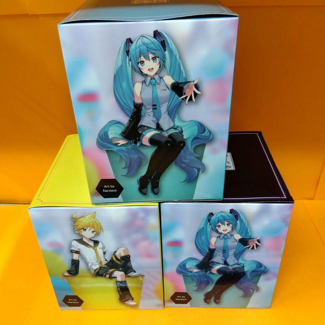 初音ミク　ぬーどるストッパーくじ　フィギュア3点　ラストワン　オマケ多数