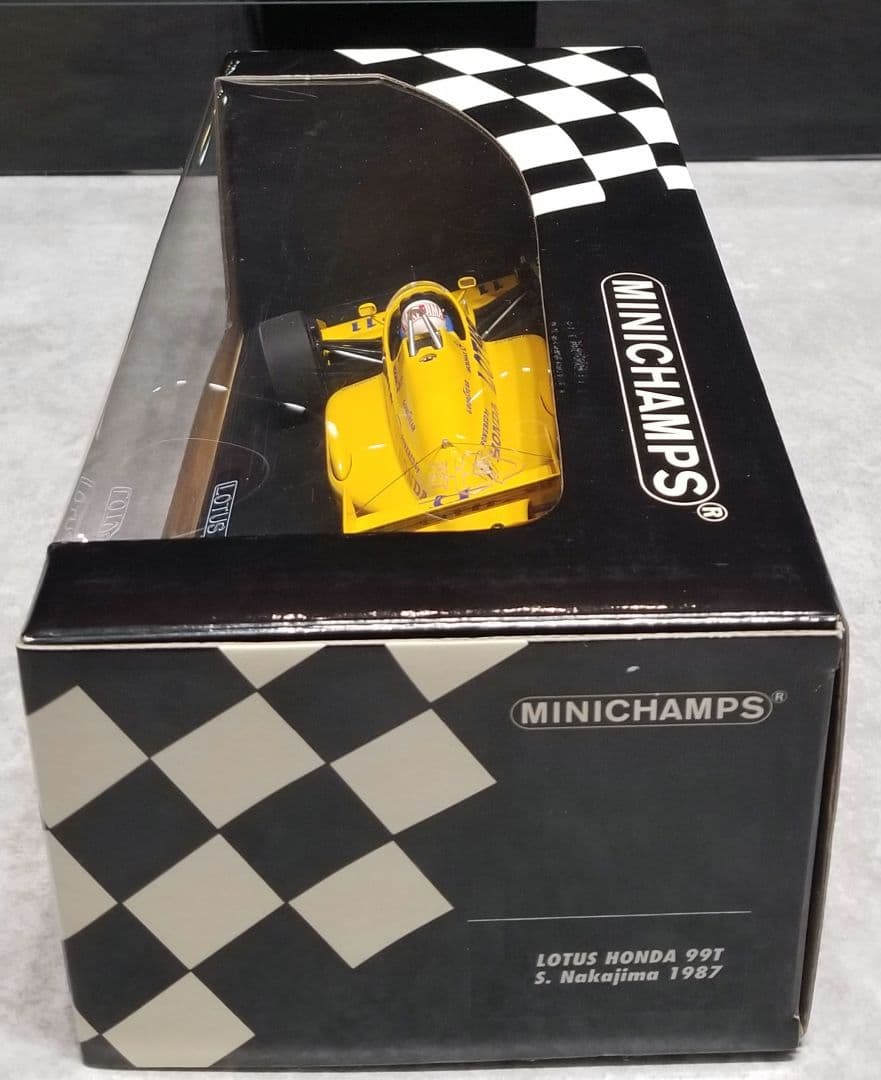 【レア美品】ミニチャンプス1/18 　ロータスホンダ99T 中嶋 悟　1987