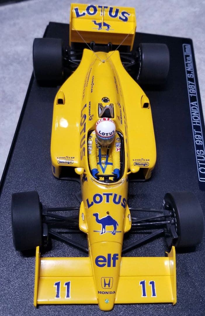 【レア美品】ミニチャンプス1/18 　ロータスホンダ99T 中嶋 悟　1987