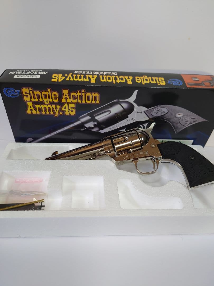 貴重！タナカワークス Single Action Army 45 ニッケル仕上げ