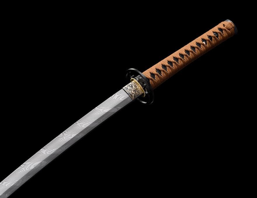 日本刀 模造刀 居合刀 斬馬刀 龍泉剣 清剣 大波ねじれ紋様侍刀【浮屠】